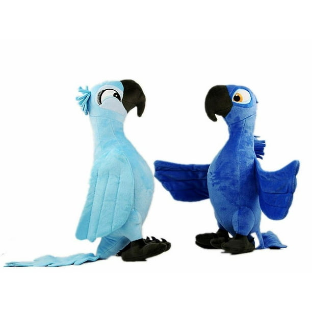2-pack of Rio movie characters Blu Jewel 35 cm plush toy macaw parrot ...