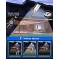 5000 solar outdoor lights, 66 waterproof, solar powered motion sensing ...