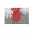Abstract Art Sun Shade Sail 6.5'X10' Red Grey Wall Mottled Texture ...