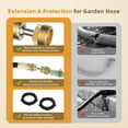 FJSHN-2 Pack Garden Hose Adapter, 3/4" GHT Solid Brass Flexible Hose ...