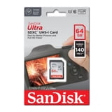 SanDisk 64GB 140 MB/s SDXC Memory Card (5-pack) with All-In-One Card ...