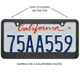 Heavy Duty Stainless Steel Metal Matte Black Blank Plain License Plate ...