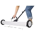 36" Rolling Magnetic Pick-Up Sweeper Heavy Duty Push-Type with Release ...