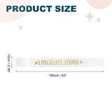 Congratulations Sash for Women Graduation Party Birthday Decor White ...