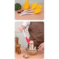 6-Piece Silicone Kitchen Utensil Set with Nylon Handle - Non-Scratched ...
