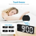 ARCTICICE LED Digital Clock with 5 Setting Modes, USB & Battery Powered ...