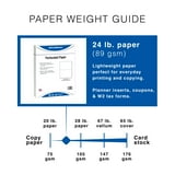 PrintWorks Professional Half Sheet Perforated Paper 8.5” x 11 ...