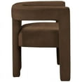 Meridian Furniture Athena Brown Velvet Dining Chair - Walmart.com