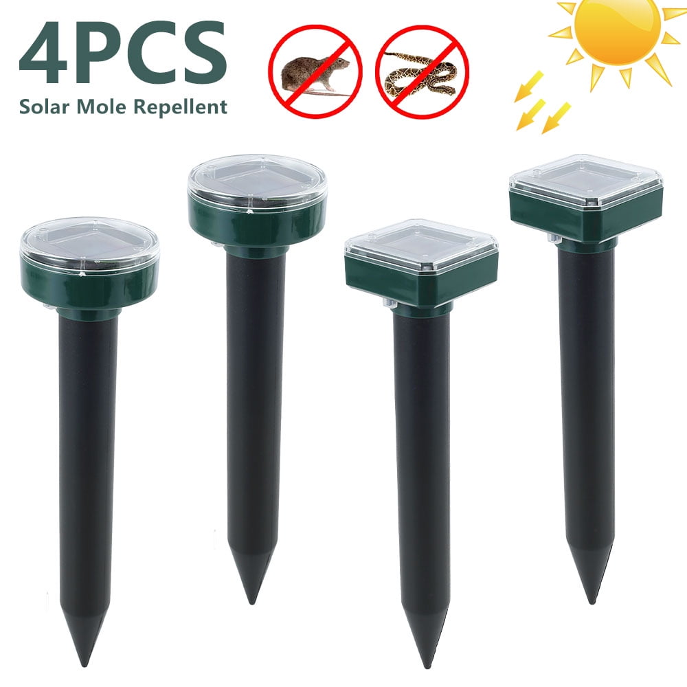 Sinhoon 4X Repellent Ultrasonic Solar Powered Ground Rodent Mole Mice ...