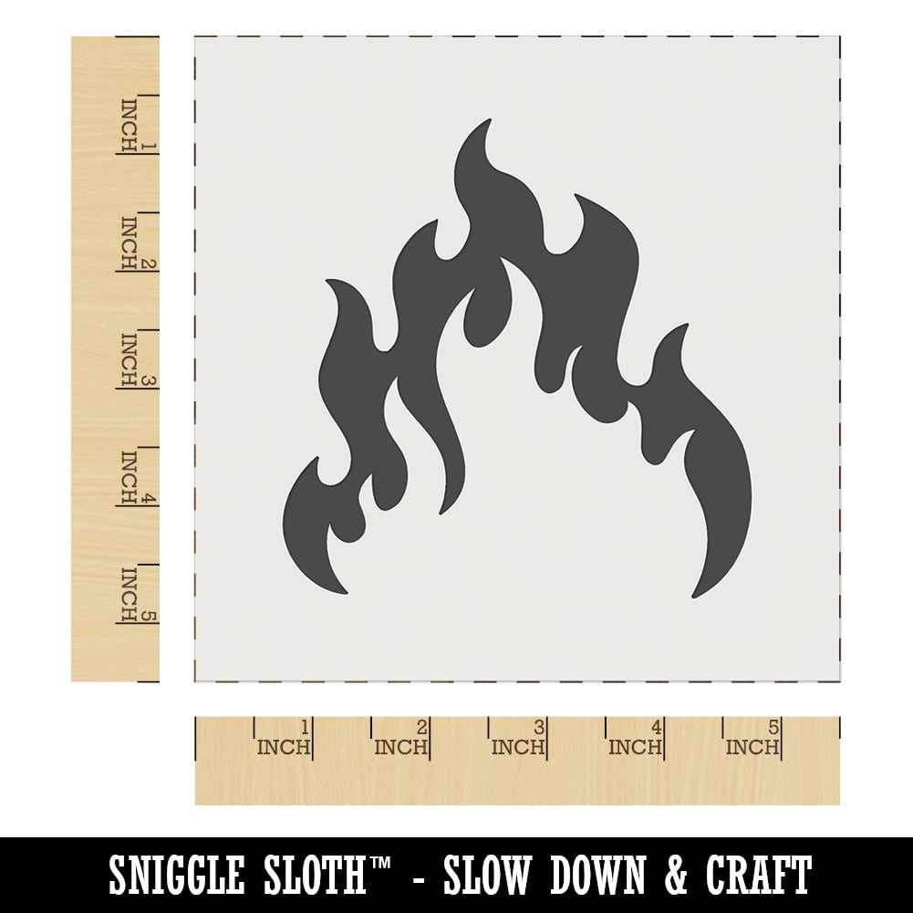 Catching Fire Stencil