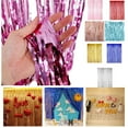 1*2M Party Background Wall Decoration Thick Rain Curtain Wedding Party ...