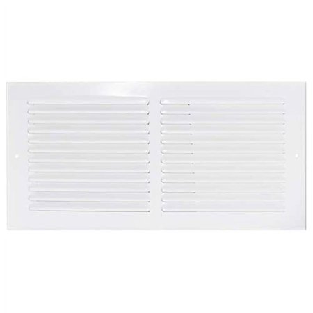 EZ-FLO 14 x 6 Inch (Duct Opening) White Return Air Vent Cover for Wall ...