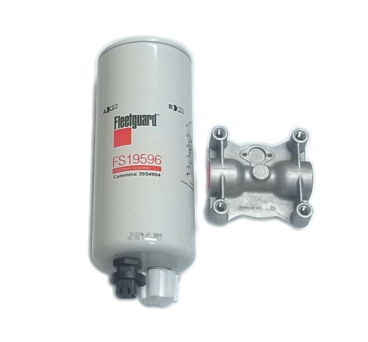 FS19596 Fuel Filter & 142784S Fuel Filter Head Set Fleetguard - Walmart.com