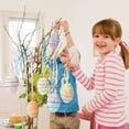 Deeceymbur Easter Eggs Hanging Ornaments 6 Pieces Painting Simulation ...