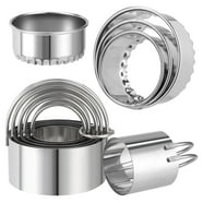 Round Cookie Biscuit Cutter Set, 12 Graduated Circle Pastry Cutters ...