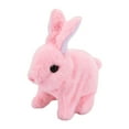 Techinal Electric Rabbit Toy Plush Bunny Battery Operated Hopping ...