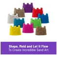 Kinetic Sand Castle Containers 10-Color Pack, Toddler Sandbox Playset ...