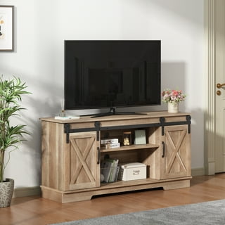 Costway Sliding Barn TV Stand Console Table for TV's Up to 60 ...