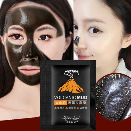 Volcanic mud mask nose stick peel-off cleansing facial moisturizing ...