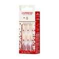 imPRESS Valentine Press-On Nails, No Glue Needed, Pink, Medium Almond ...