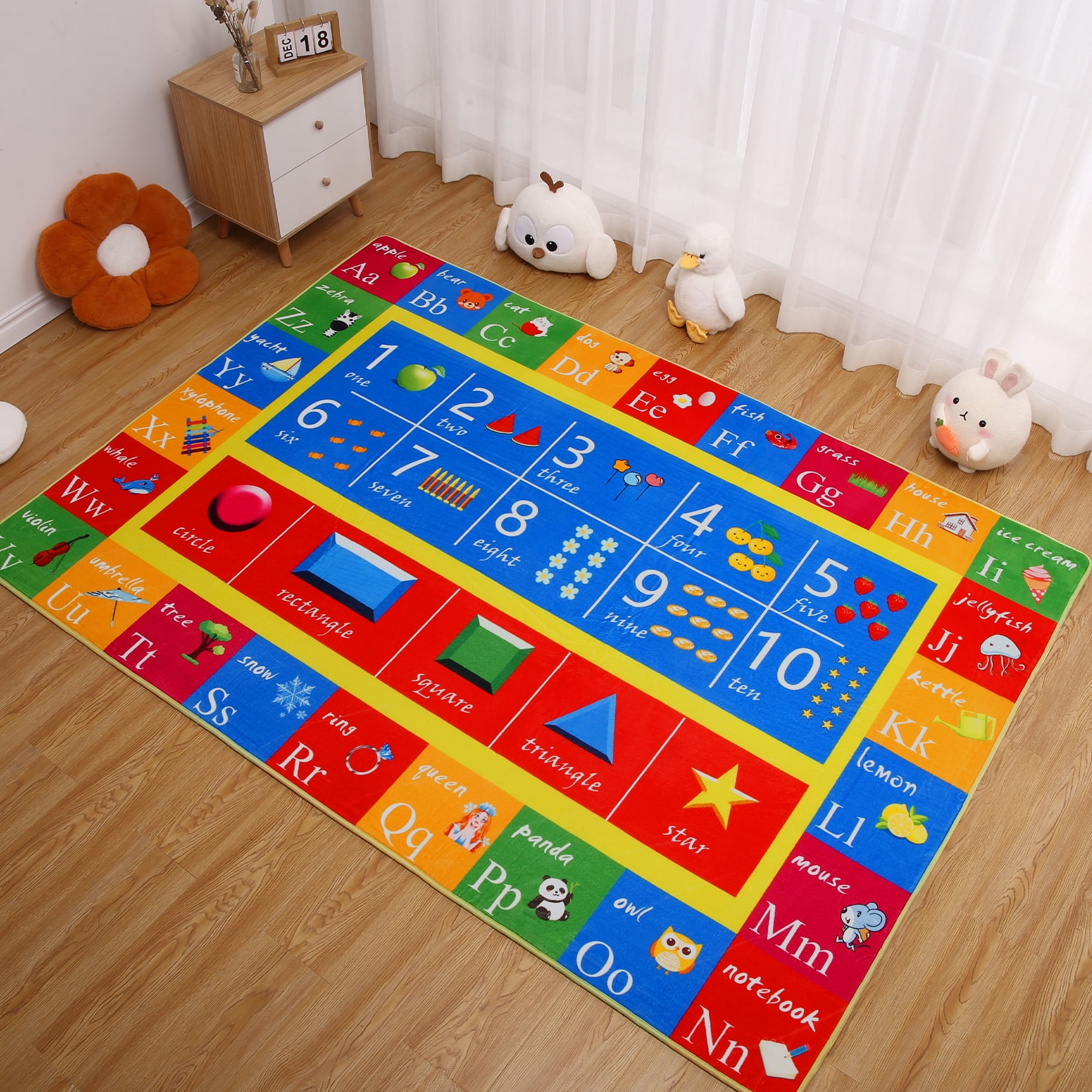 Assile Kids Play Rug ABC Educational Area Rug Classroom Rugs for ...