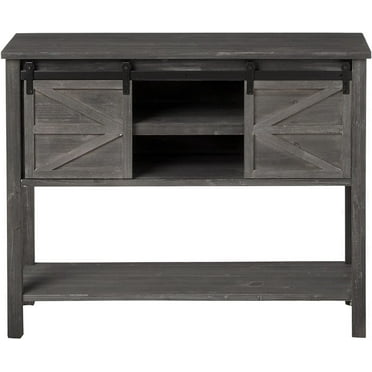 Alaterre Coventry 32"W Wood Console Table with 4-Drawers, Gray ...