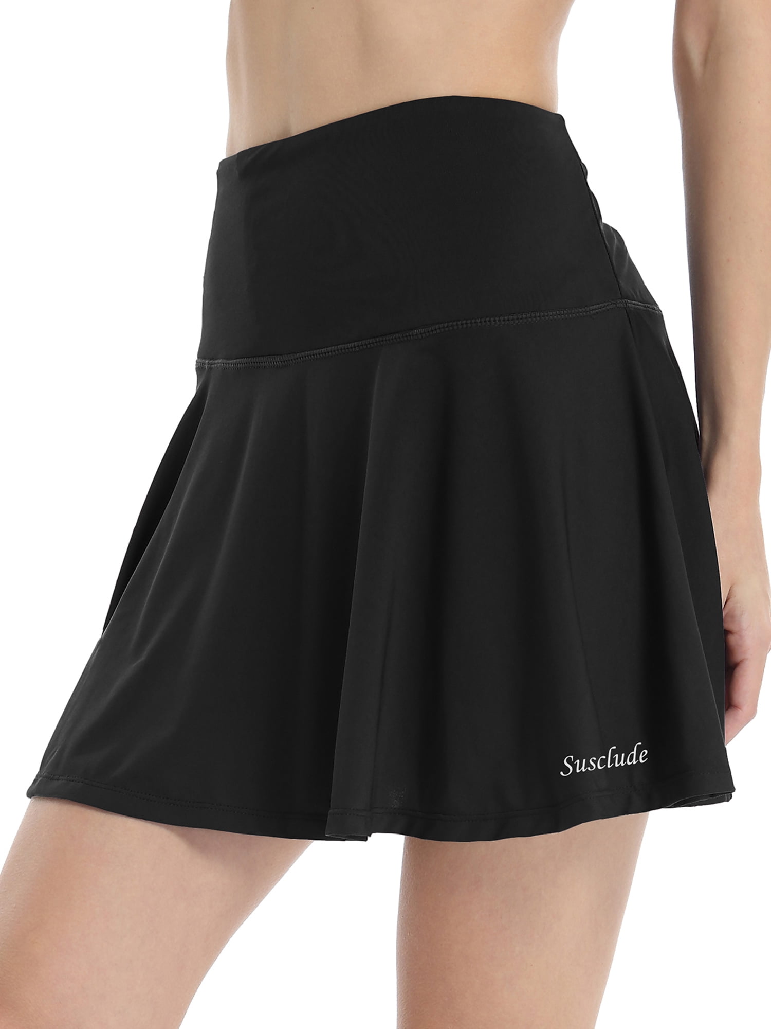 FEDTOSING Women's Athletic Skorts Pleated Golf Tennis Skirts with ...