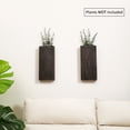 GRID FORTE Hanging Vase Wood Wall Planter for Greenery and Dried ...
