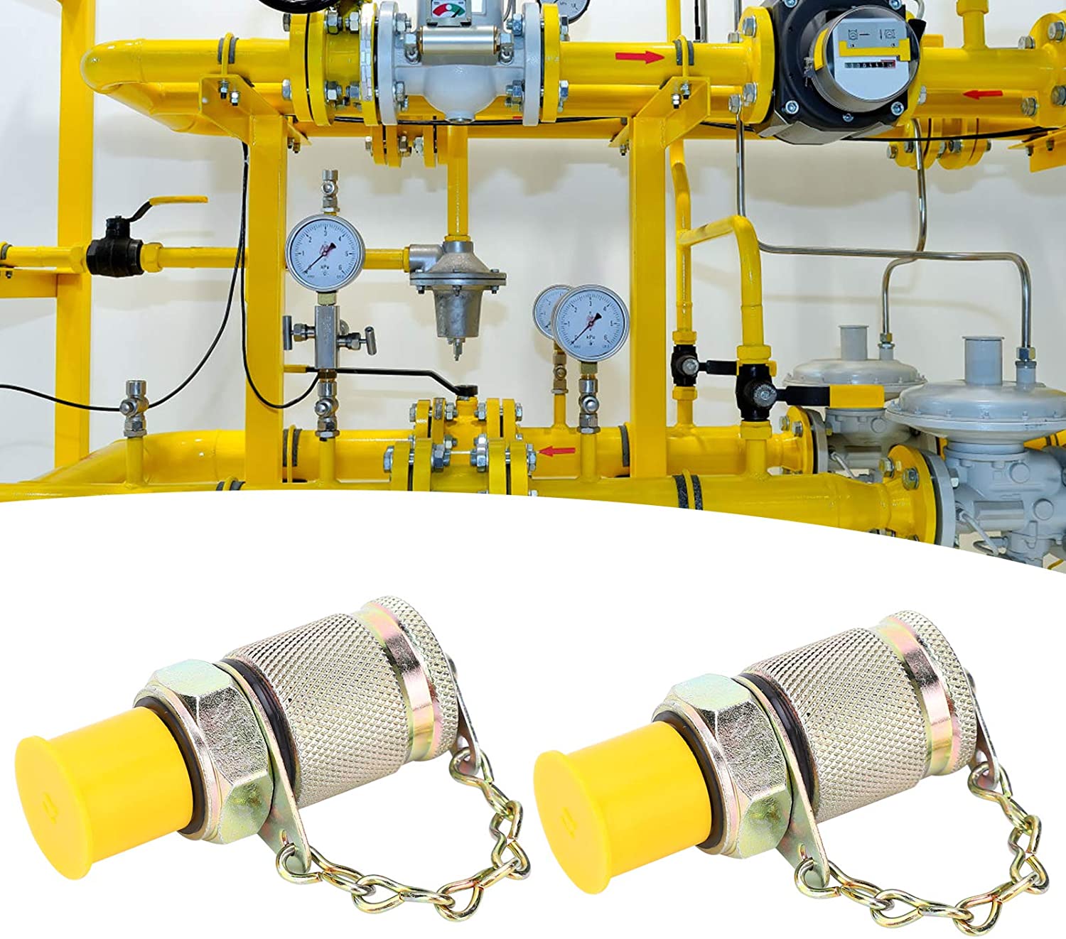 2 Pcs Hydraulic Test Adapter, Hydraulic Test Point, Pressure Measuring ...