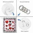 60x72 Inch Shower Curtains for Bathroom, Red Ladybugs Fabric Bath ...