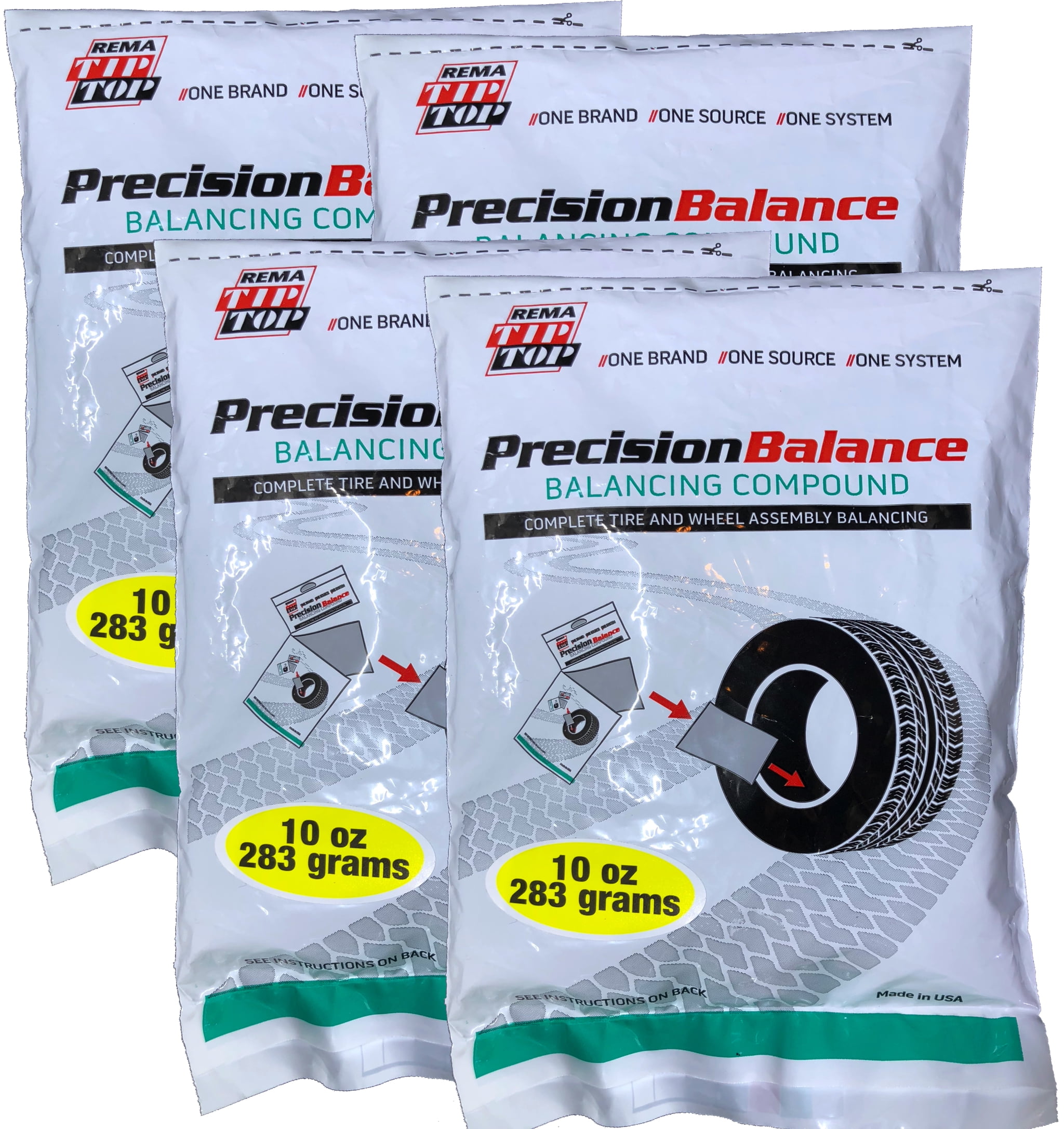 4 Rema Tip Top PrecisionBalance 10 oz Tire Balance Beads Kits (40 ...