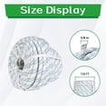 Braided Rigging Rope 5/8IN x 150FT(White Grey Blue) Arborist Swing ...