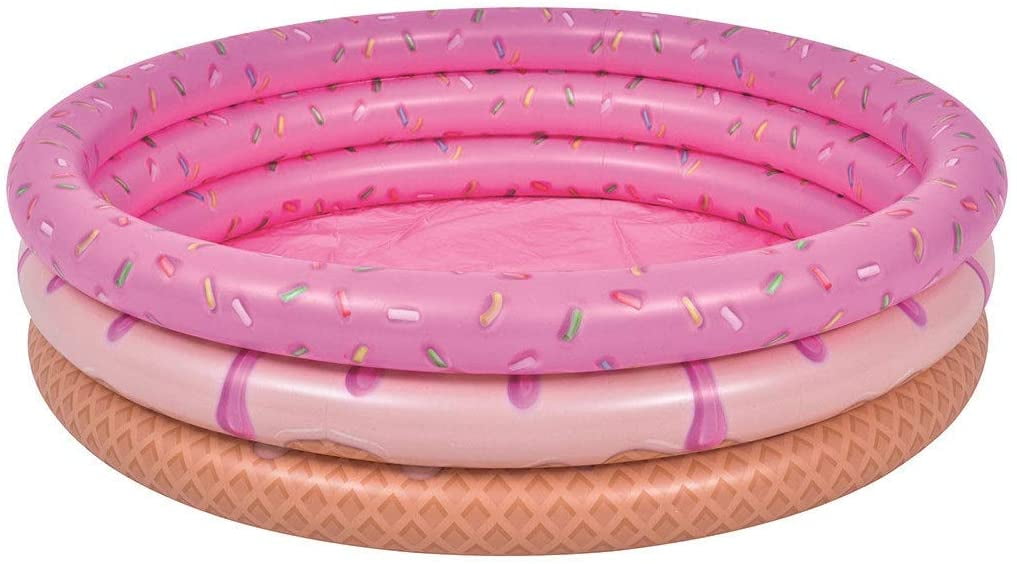 Inflatable Pool Doughnut Shape Round Swimming Pool for Baby Kids Adults ...