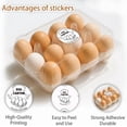 1 Set Adhesive Label Waterproof PET Stickers Set Egg 225x225mm for DIY ...