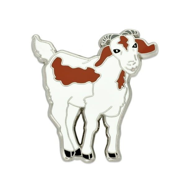 PinMart's Cute Billy Goat Farm Animal Enamel Lapel Pin - Walmart.com