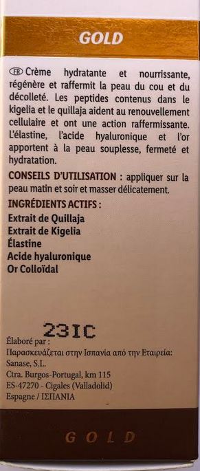 Buy Cien Gold Neck and Decollete Cream 150 ML at Ubuy India