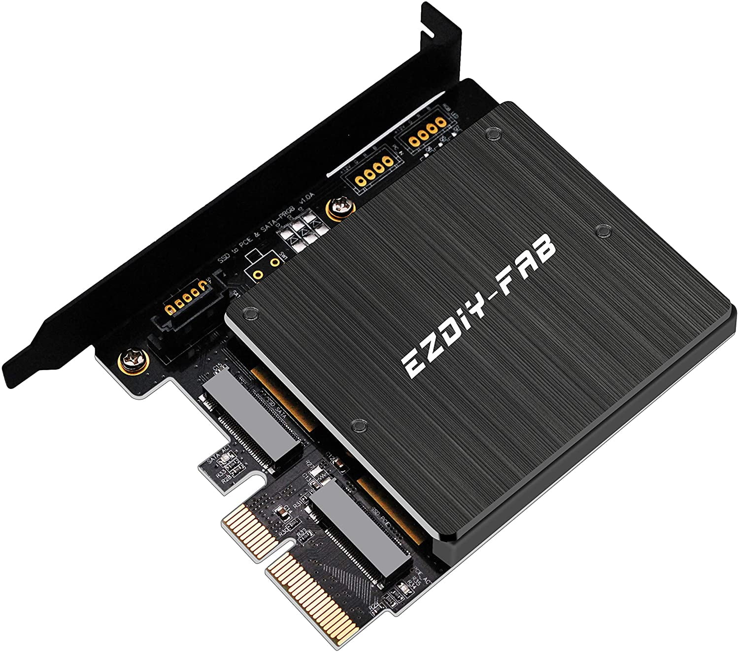 EZDIY FAB Dual M 2 Adapter M 2 PCIe NVMe And PCIe AHCI SSD To PCIe 3 0