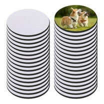 35Pcs Round Sublimation Blank Coasters Cup Mat Heat Transfer Coaster ...