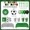 170 PCS Soccer Party Decorations Set - Plates, Napkins, Cups, Banner ...