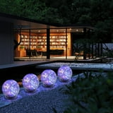 Lysliv Solar Globe Lights Outdoor Waterproof-Solar Balls-Solar Garden ...
