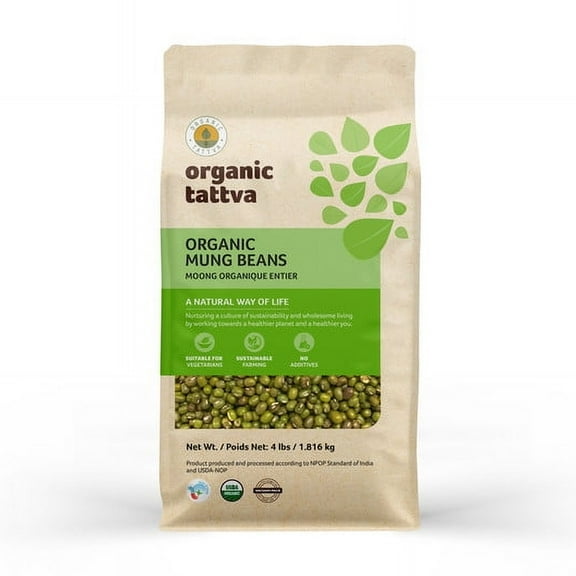 Whole dried Organic Mung Beans aka 'Green Gram' 'Maash' 'Moong ...