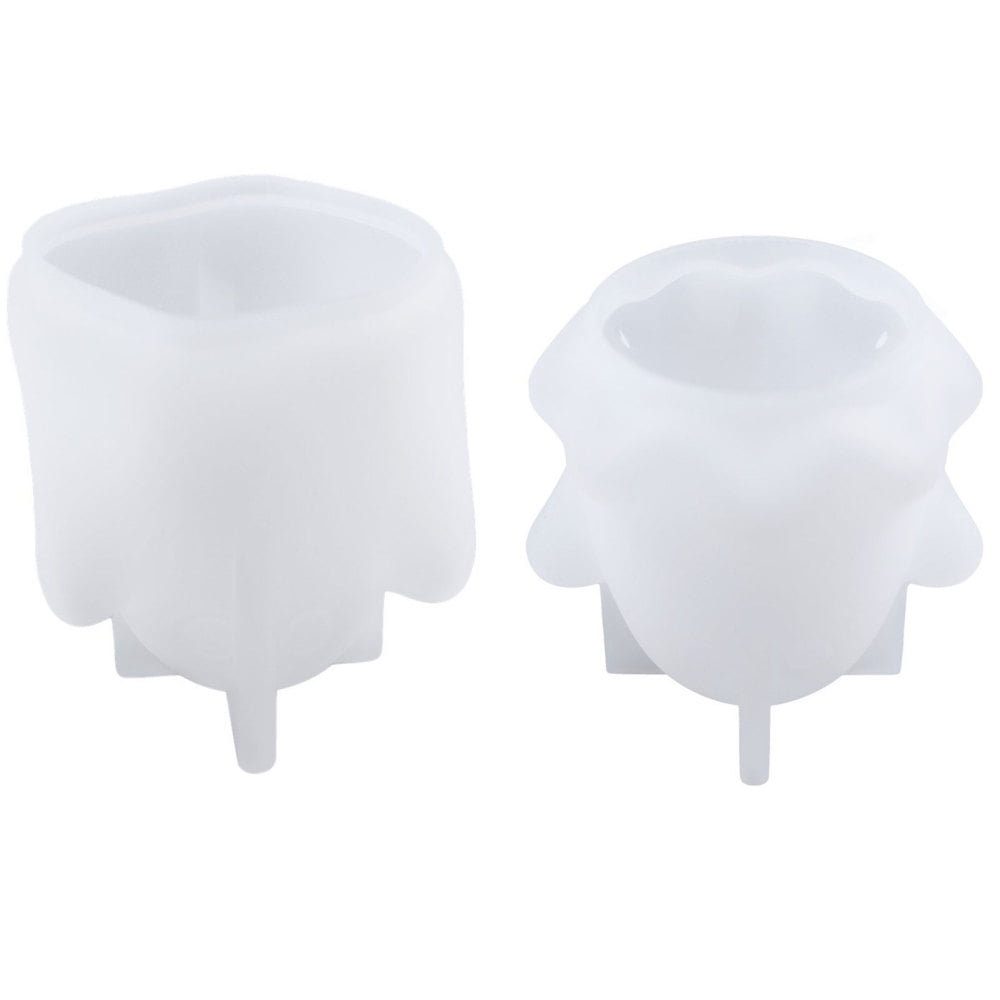 2 Pieces Ghost Resin Molds 3D Halloween Ghost Shape Silicone Molds Home ...