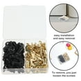 120pcs Picture Frame Hardware Backing Clips with Screws for Craft ...