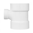 Charlotte Pipe Schedule 40 4 in. Hub x 4 in. Dia. Hub PVC Sanitary Tee - Walmart.com