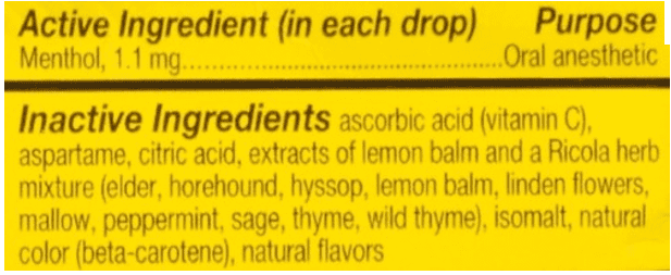 Ricola Big Bag Sugar-Free Cough Drops, Lemon Mint, 210 Ct