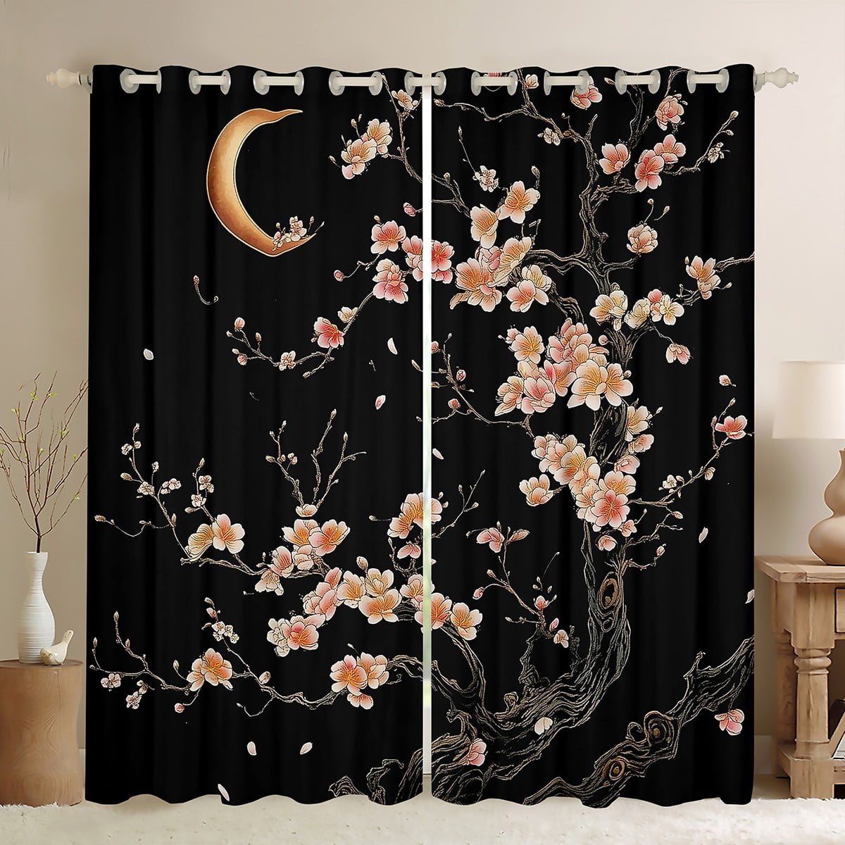 Click here for Erosebridal Chic Cherry Blossoms Curtains For Livi... prices