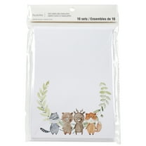 12 Packs: 10 ct. (120 total) 4.25" x 5.5" White Frame Cards & Envelopes ...