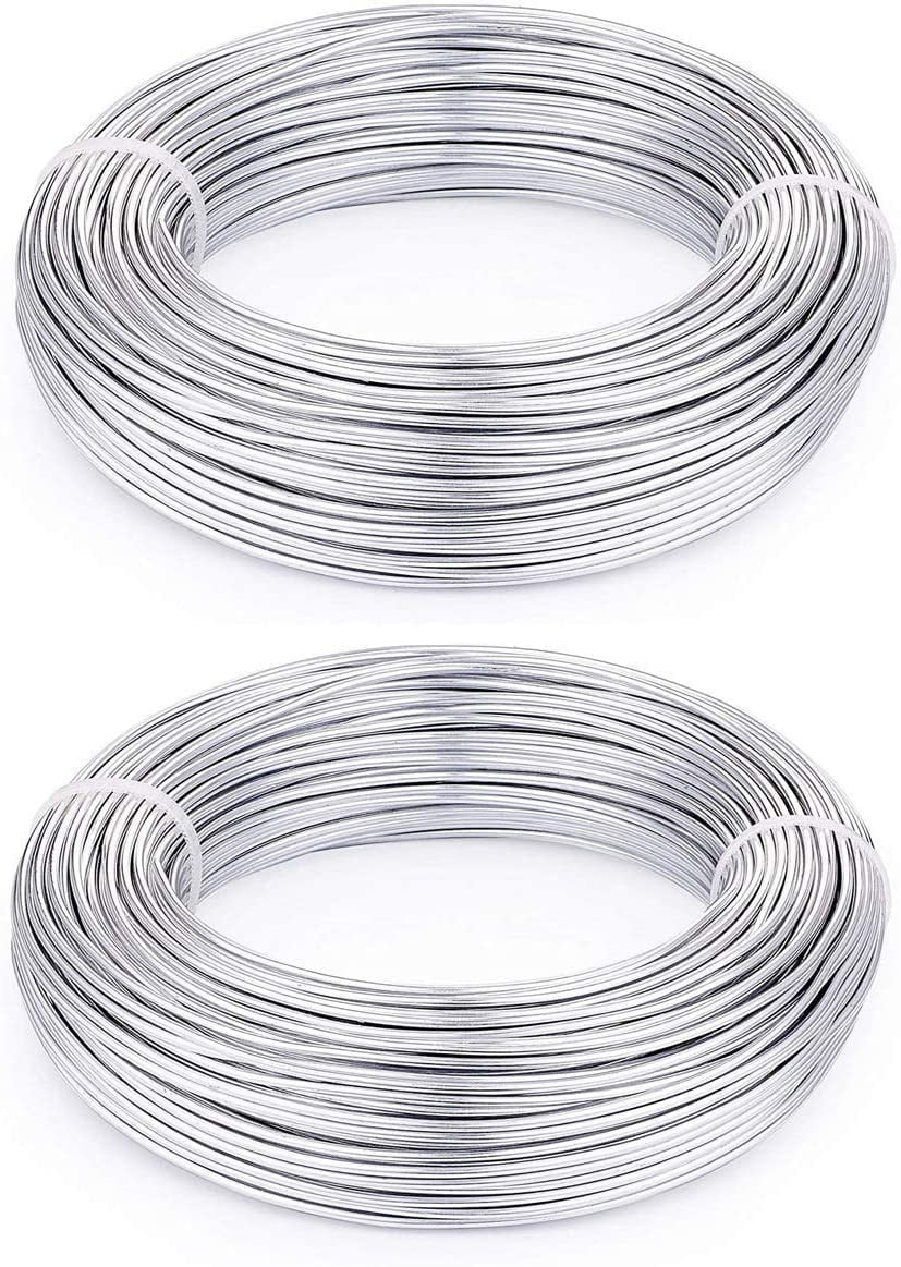 Aluminium Wire Rolls 10m Bendy Craft Silver Wire for Jewelry Making,DIY ...
