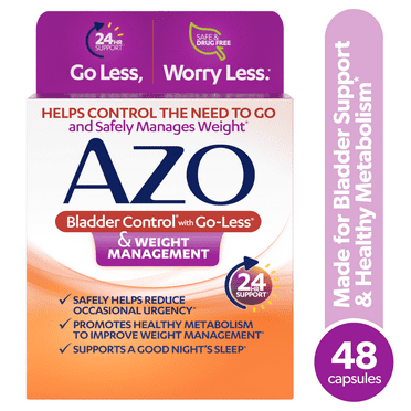 AZO Bladder Control & Weight Management Pills, Leak Reduction Support ...