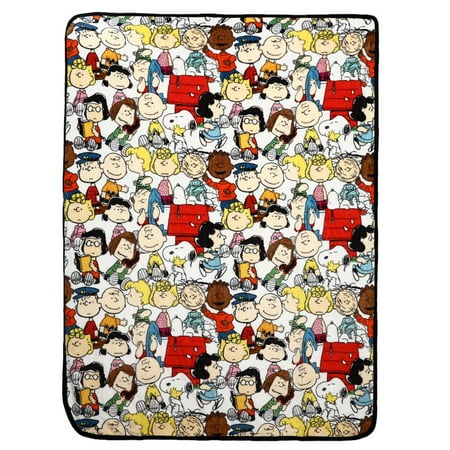 Peanuts Character Collage Fleece Throw | Walmart Canada